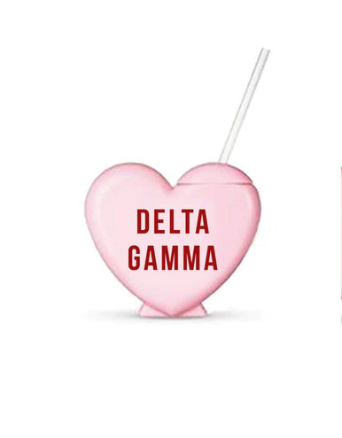 Delta Gamma Heart Shaped Tumblers - Greek Gear