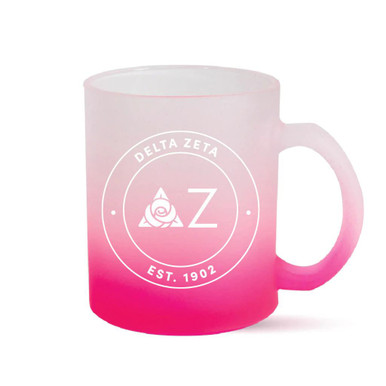 Delta Zeta Ombre Glass Mugs - Greek Gear