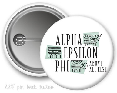 AEPhi Alpha Epsilon Phi Button - Greek Gear