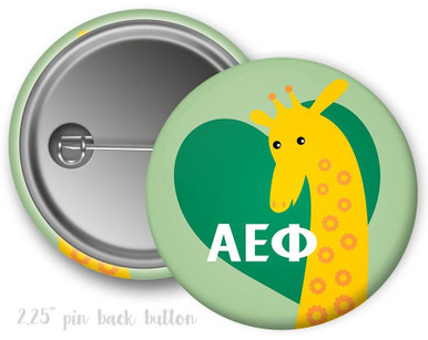 AEPhi Alpha Epsilon Phi Giraffe Button - Greek Gear