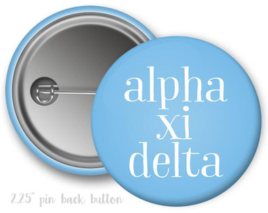 AXiD Alpha Xi Delta Simple Button - Greek Gear
