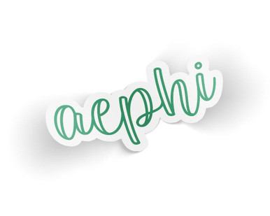 AEPhi Alpha Epsilon Phi Zem Sticker - Greek Gear