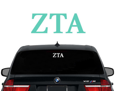 ZTA Zeta Tau Alpha Greek Letters Sorority Decal Laptop Sticker Car ...