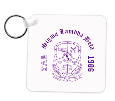 Sigma Lambda Beta Crest Key Chain - Greek Gear