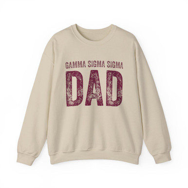Gamma Sigma Sigma Dad Crewneck Sweatshirts - Greek Gear