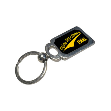 Alpha Phi Alpha Chrome Tail Key Chain - Greek Gear