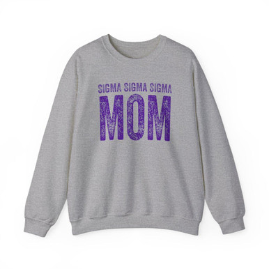 Sigma Sigma Sigma Mom Crewneck Sweatshirts - Greek Gear