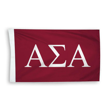 Alpha Sigma Alpha New 2 Color Flags - Greek Gear