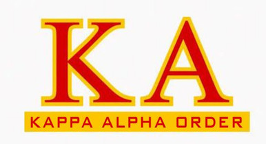 Kappa Alpha Letters Classic Sticker - Greek Gear
