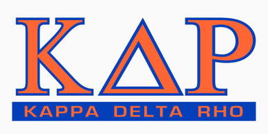 Kappa Delta Rho Letters Classic Sticker - Greek Gear