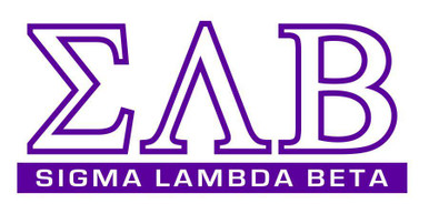 Sigma Lambda Beta Letters Classic Sticker - Greek Gear