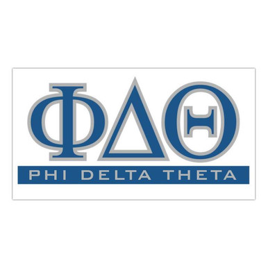 Phi Delta Theta Letters Classic Sticker - Greek Gear