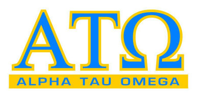 Alpha Tau Omega Letters Classic Sticker - Greek Gear