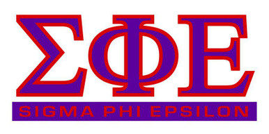 Sigma Phi Epsilon Letters Classic Sticker - Greek Gear