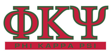 Phi Kappa Psi Letters Classic Sticker - Greek Gear