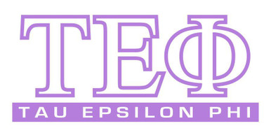 Tau Epsilon Phi Letters Classic Sticker - Greek Gear