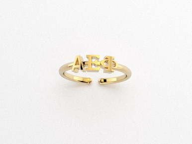 Alpha Epsilon Phi Adjustable Letter Ring - Greek Gear