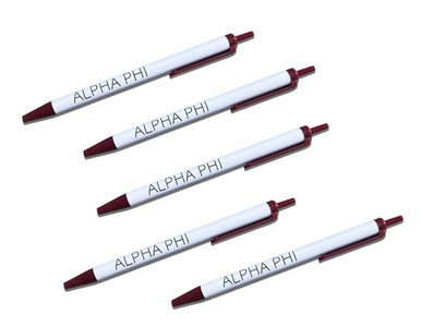 Alpha Phi Click Pen (Pack of 5) - Greek Gear