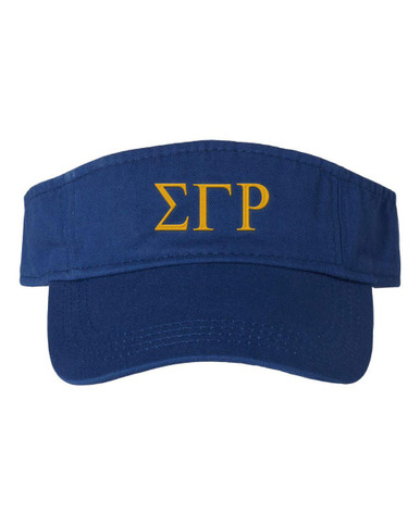 Sigma Gamma Rho Greek Letter Visor – Embroidered Adjustable Sorority Hat