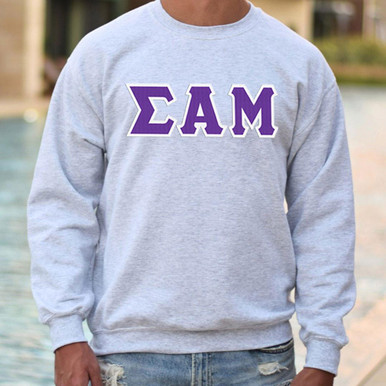Sigma Alpha Mu - 2 Day Ship Twill Crewneck Sweatshirt - Greek Gear