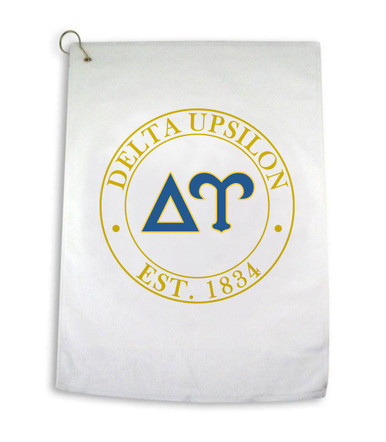 Delta Upsilon Crest Golf Towel - Greek Gear