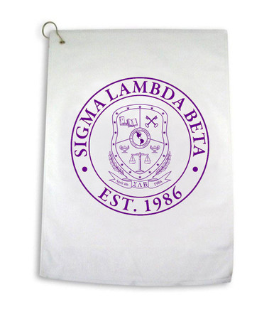 Sigma Lambda Beta Crest Golf Towel - Greek Gear