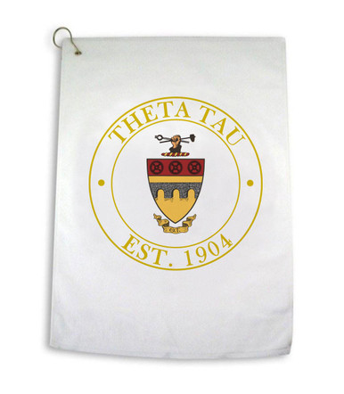 Theta Tau Crest Golf Towel - Greek Gear