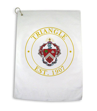 Triangle Crest Golf Towel - Greek Gear