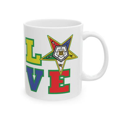 Love Order Of Eastern Star OES Coffee Mugs - Greek Gear