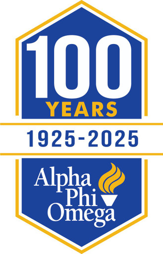 100th Celebration Alpha Phi Omega Decal - Greek Gear
