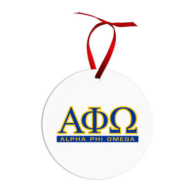 Alpha Phi Omega Classic Circle Ornaments - Greek Gear