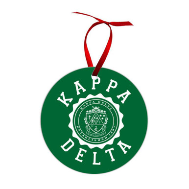 Kappa Delta Shield Christmas Ornaments - Greek Gear