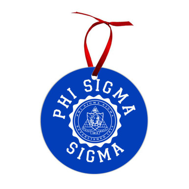 Phi Sigma Sigma Shield Christmas Ornaments - Greek Gear