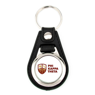 Phi Kappa Theta Leatherette Teardrop Key Chain - Greek Gear