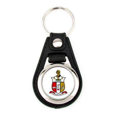 Kappa Alpha Psi Leatherette Teardrop Key Chain - Greek Gear