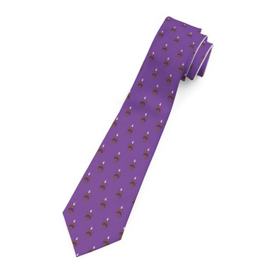 Fiji Fraternity All Over Crest Necktie - Greek Gear