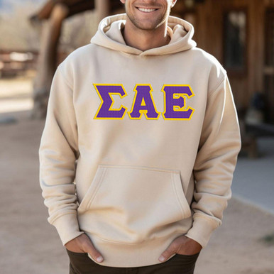 Sigma Alpha Epsilon - 2 Day Ship Twill Hooded Sweatshirts - Greek Gear