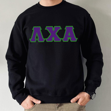 Lambda Chi Alpha - 2 Day Ship Twill Crewneck Sweatshirts - Greek Gear