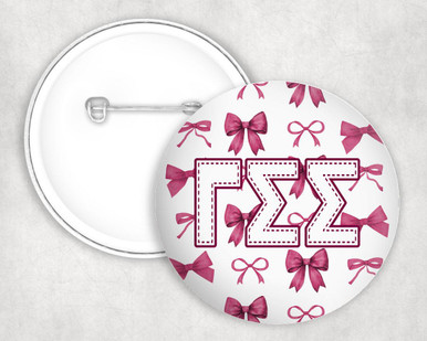 Gamma Sigma Sigma Multi Bows Pin Buttons - Greek Gear