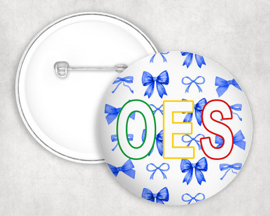 Order of the Eastern Star Multi Bows Pin Buttons - Greek Gear