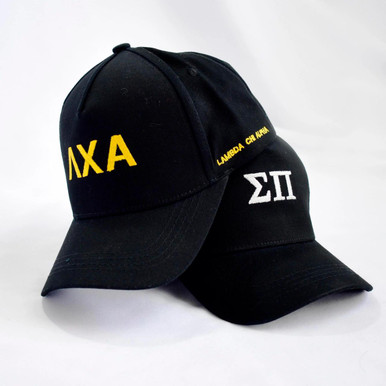 Fraternity Black Baseball Cap - Greek Gear