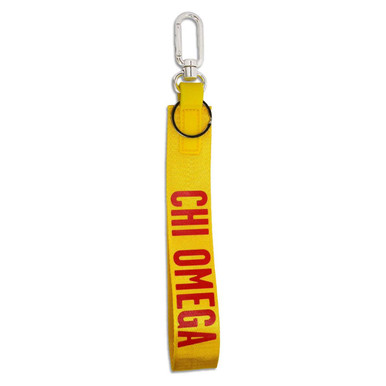 Chi Omega Polyester Strap Keychain - Greek Gear