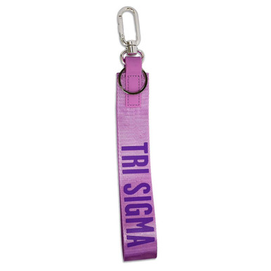 Sigma Sigma Sigma Polyester Strap Keychain - Greek Gear