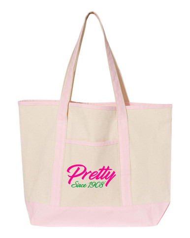 Alpha Kappa Alpha Pretty Since 1908 Sailing Tote Bag - Greek Gear