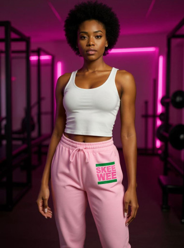 Alpha Kappa Alpha Skee Wee Pink Joggers - Greek Gear