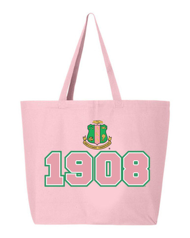 Alpha Kappa Alpha 1908 Crest Tote Bag - Greek Gear