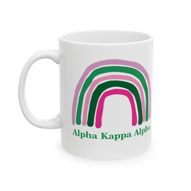Alpha Kappa Alpha Rainbow Coffee Mugs - Greek Gear