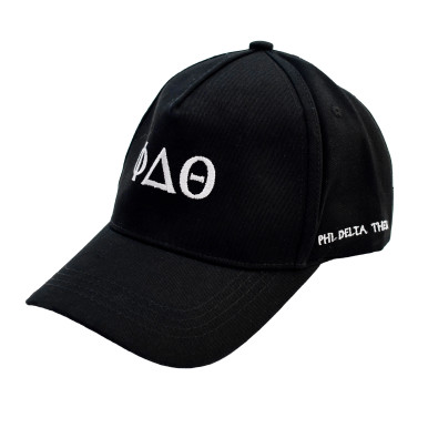 Phi Delta Theta Black Baseball Cap - Greek Gear