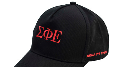 Sigma Phi Epsilon Fraternity Black Baseball Cap - Greek Gear
