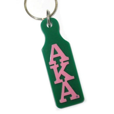 Alpha Kappa Alpha Acrylic Paddle Keychain - With Ring - Greek Gear